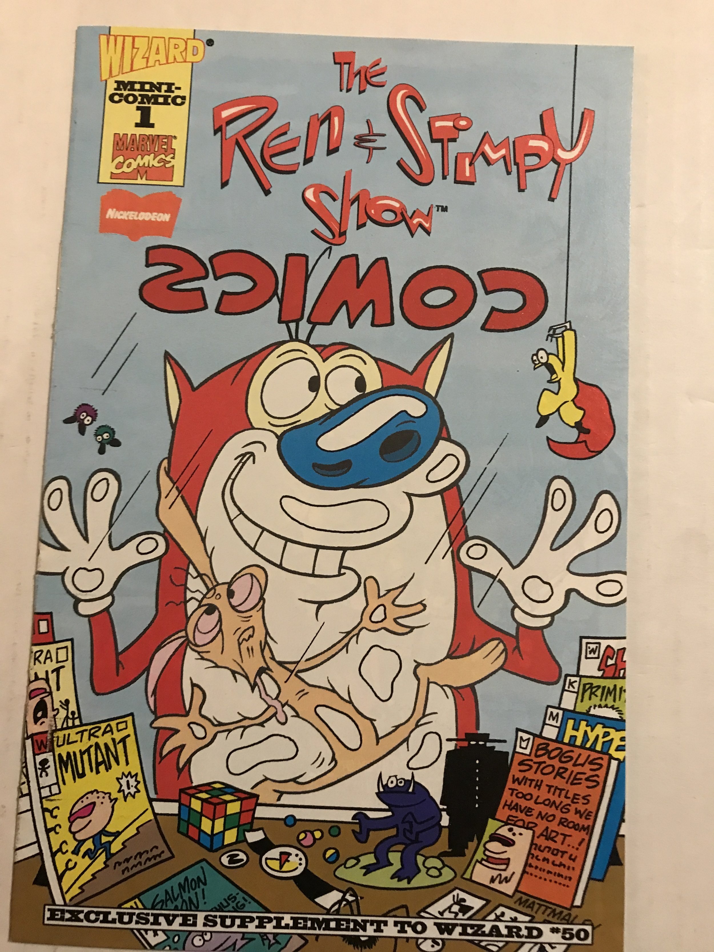 Ren & Stimpy Show #1 Wizard Ashcan : Marvel 1995 VF; TV, promo, mini ...