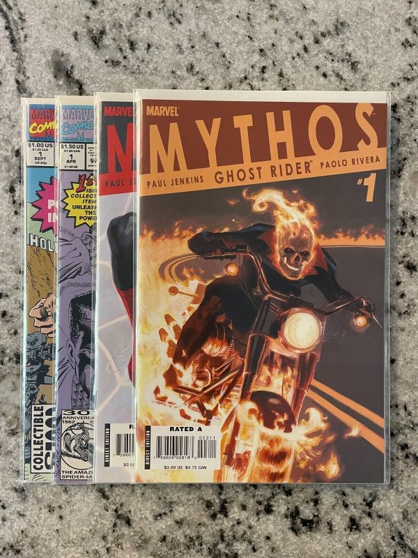 4 Comics Mythos Ghost Rider & Spider-Man # 1 NM + Cage # 1 + Wonder Man ...