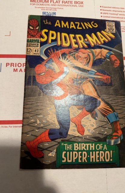The Amazing Spider-Man #42 (1966)2nd rhino/1st full face mj appearence ...