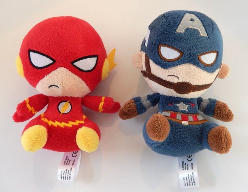 DC Comics / Marvel Flash & Captain America 5" plush by funko eaw ...