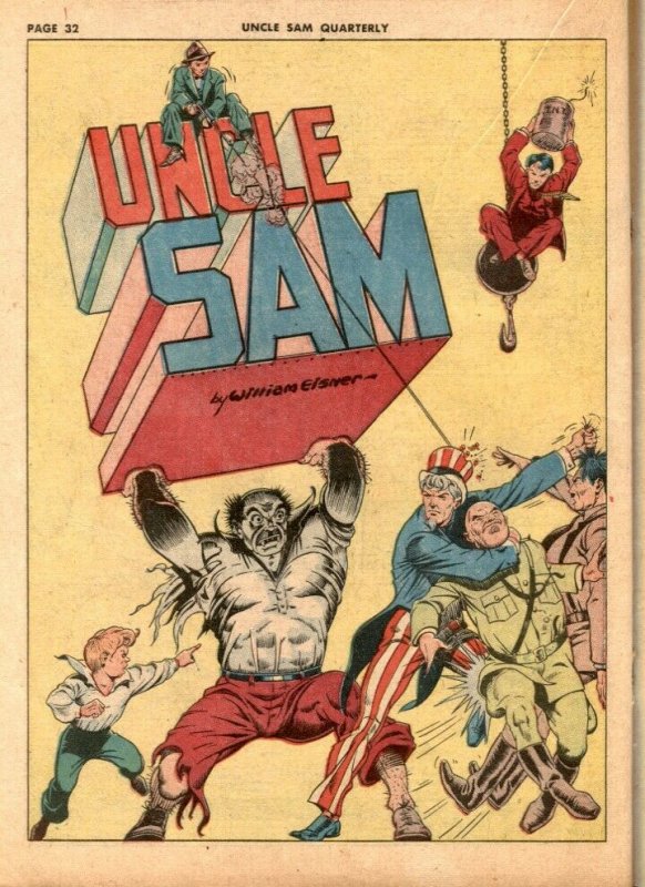 Uncle Sam Quarterly #3 1942-George Tuska cover- HITLER VG/F | Comic ...