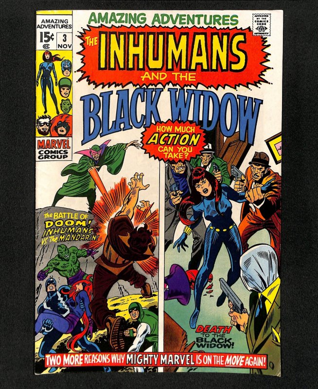 Amazing Adventures #3 Black Widow Inhumans! | Comic Books - Silver Age ...