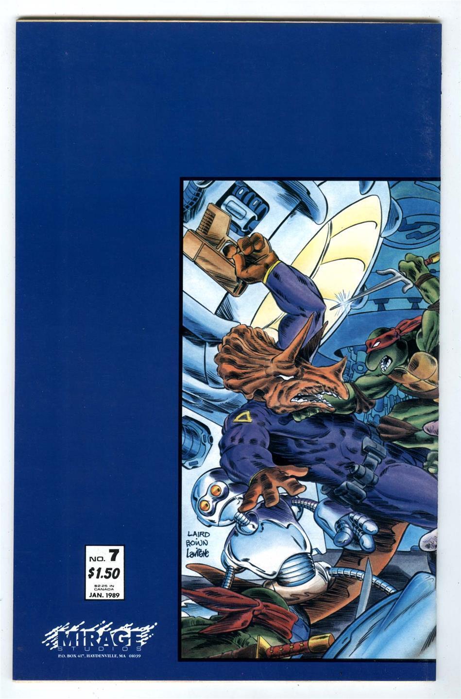 Teenage Mutant Ninja Turtles TMNT #7 2nd Print Mirage Studios 1989 ...