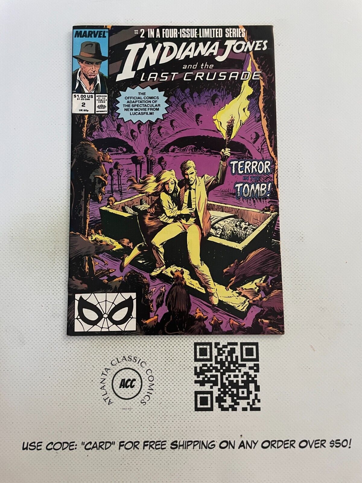 Indiana Jones & The Last Crusade Complete Marvel Comics # 1 2 3 4 VF-NM ...