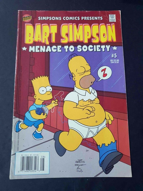 Bart Simpson Comics #5 Bongo Comics 2001 Fn/Vf Newsstand | Comic Books ...