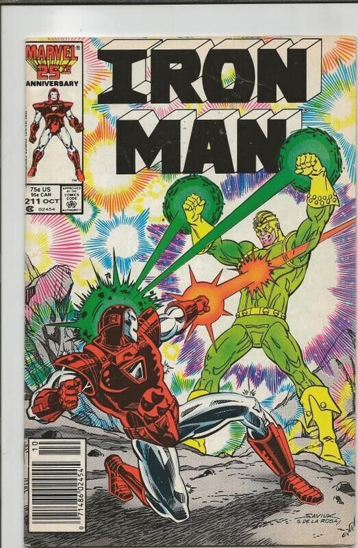 Iron Man #211 ORIGINAL Vintage 1986 Marvel Comics | Comic Books ...