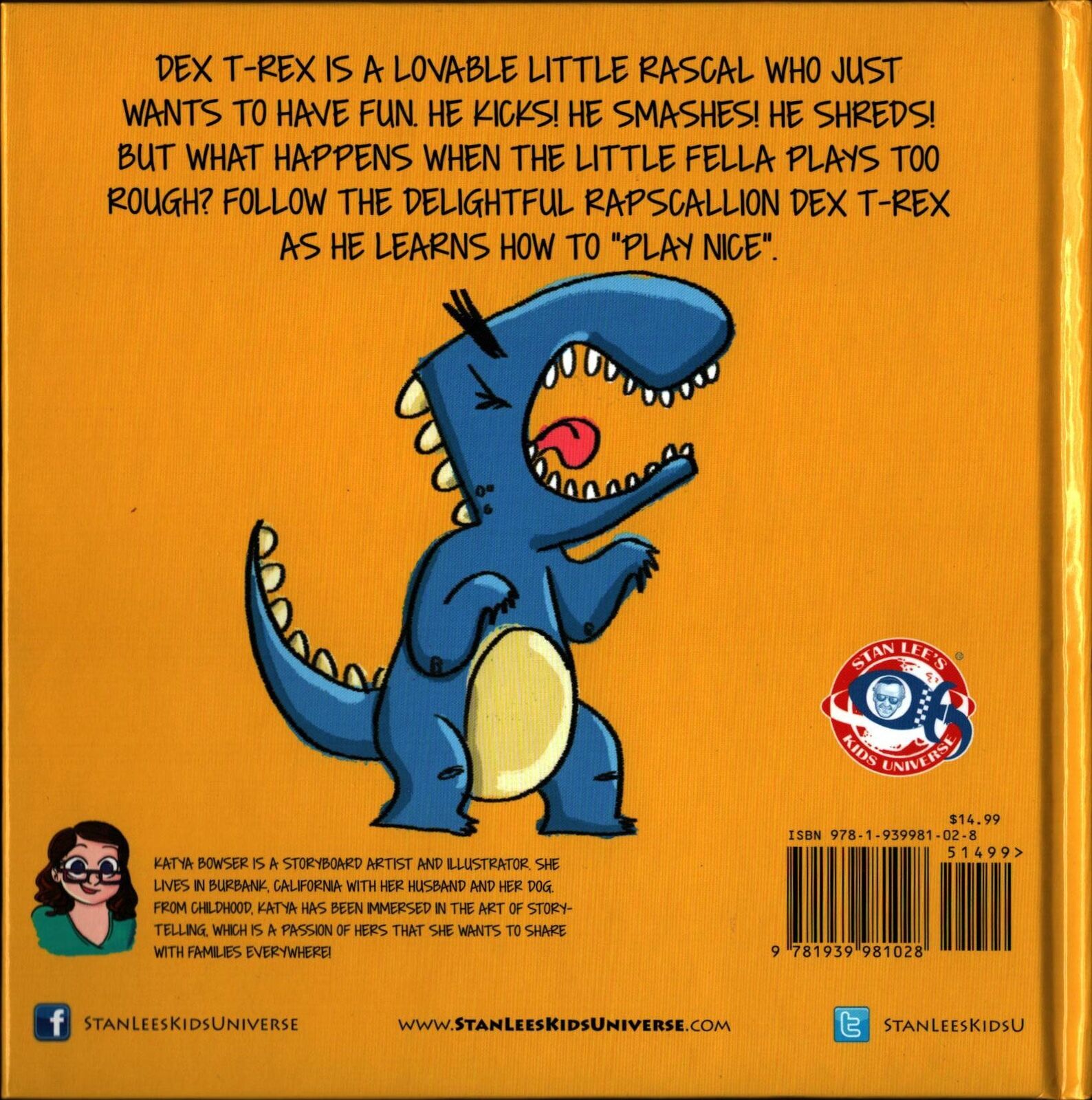 Dex T-Rex The Mischievous Little Dinosaur by Katya Bowser (Hardcover ...