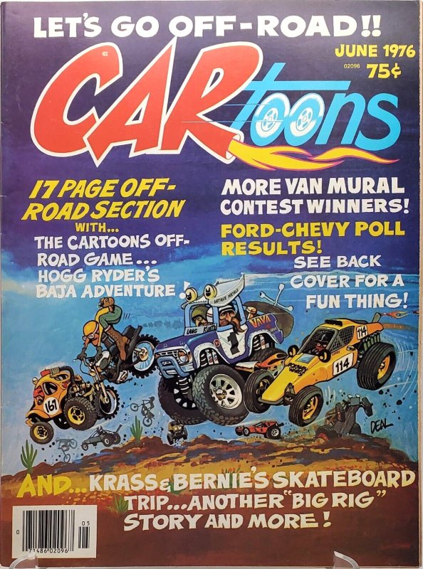 CARtoons Magazine June 1976 Car toons for the car enthusiasts OFF ROAD ...