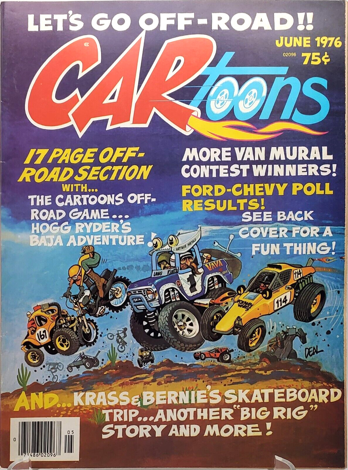 CARtoons Magazine June 1976 Car toons for the car enthusiasts OFF ROAD ...
