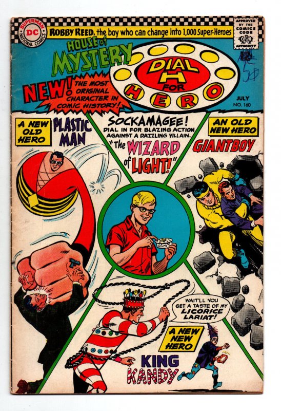 House of Mystery #160 - 1st Silver Age appearance Plastic Man - KEY ...
