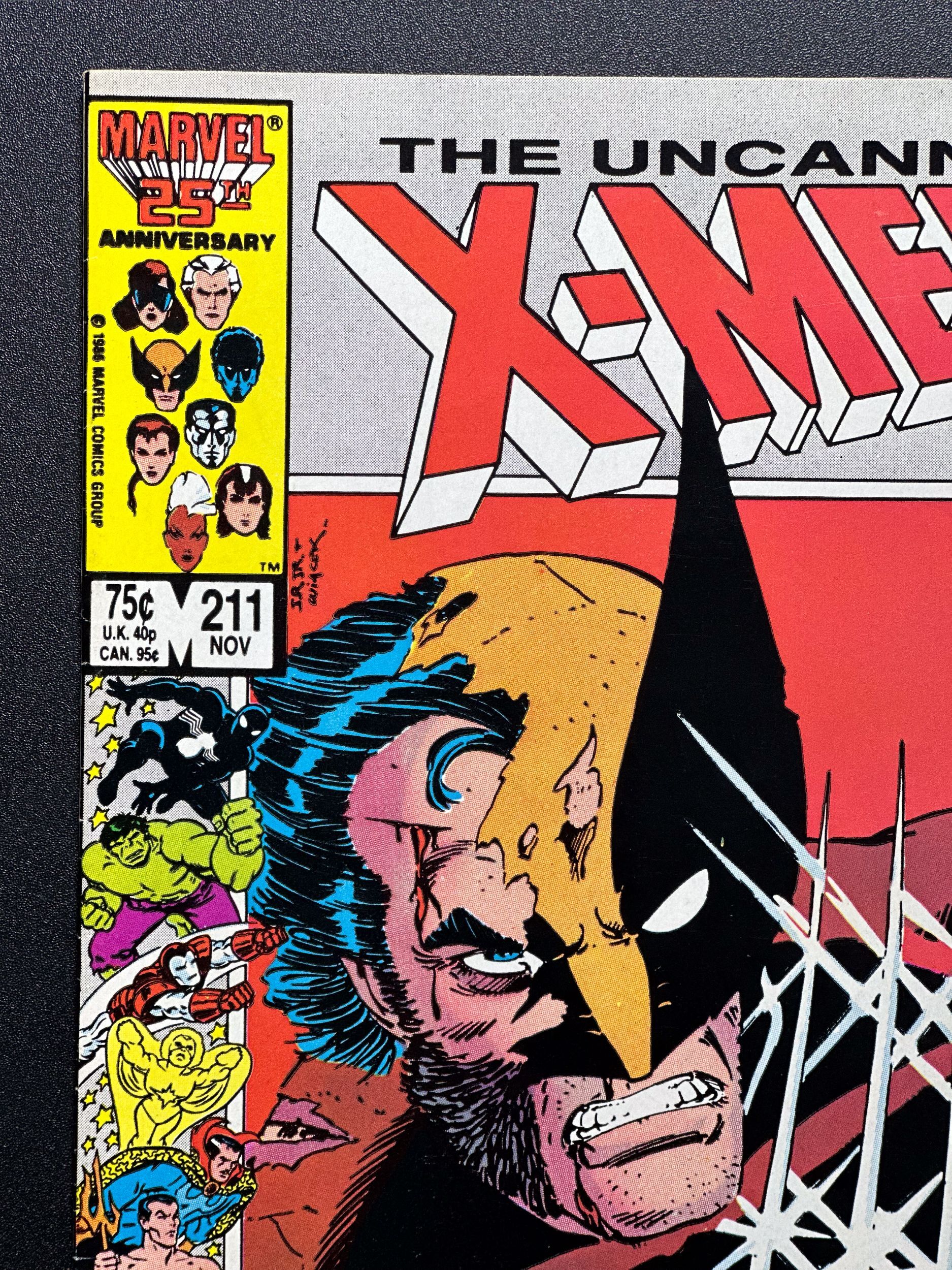 The Uncanny X-Men #211 (1986) John Romita - 1st Team App of The ...