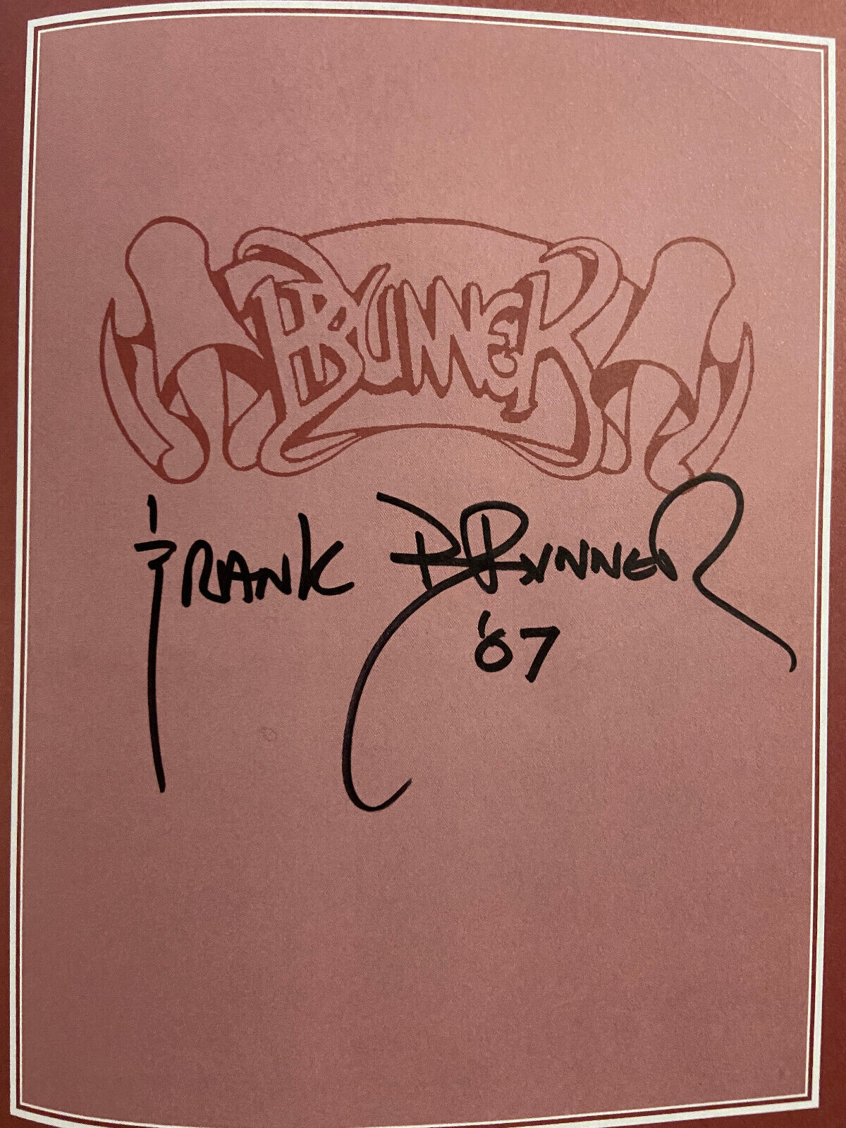 Mythos: Fantasy ART of Frank Brunner HC Book Signed + Original RED ...