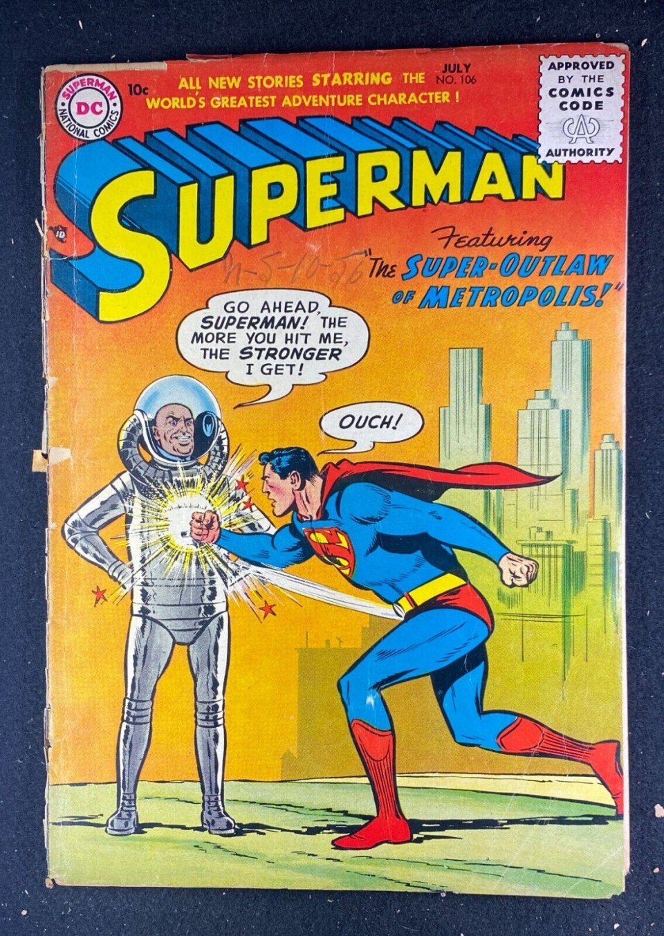 Superman (1939) #106 FR (1.0) Wayne Boring Cover and Art Lex Lurthor ...