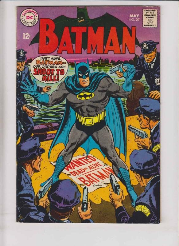 Batman #201 FN may 1968 - silver age dc comics - joker/penguin/catwoman ...