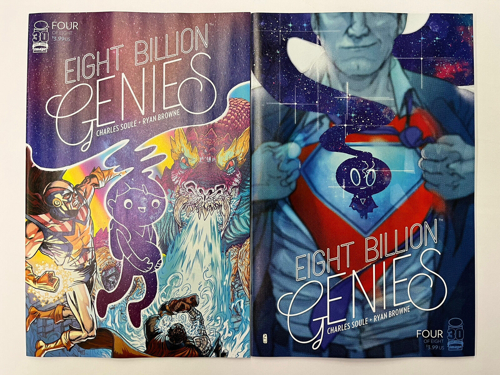 Eight Billion Genies #4 CVR a + B SET of 2 Image 2022 Amazon Movie ...