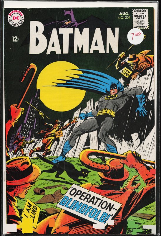 Batman #204 (1968) Batman | Comic Books - Silver Age, DC Comics, Batman ...