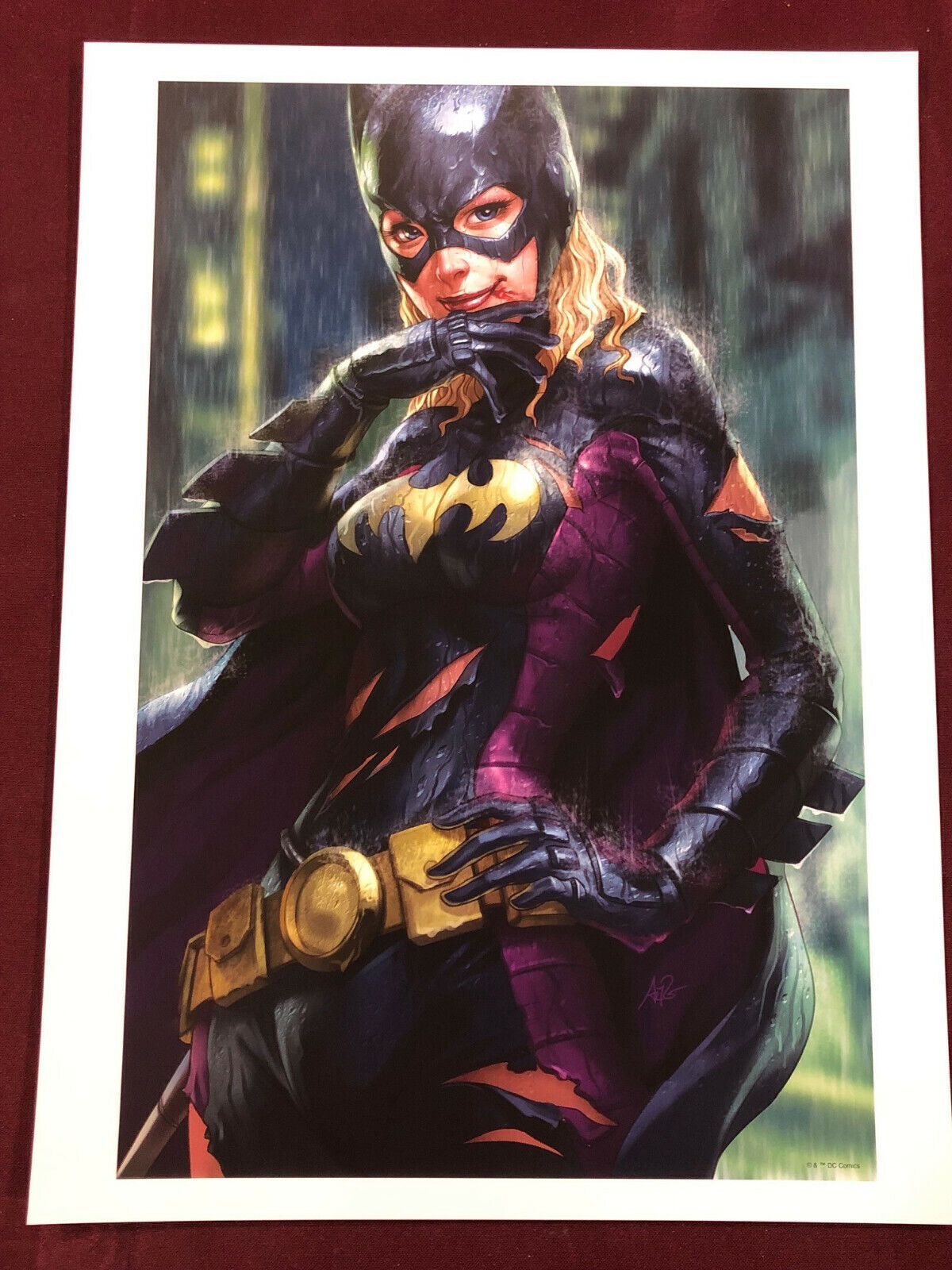 Stanley Artgerm LAU Batgirl Poster 12x16" NM Shppd Flat Batman | Comic ...