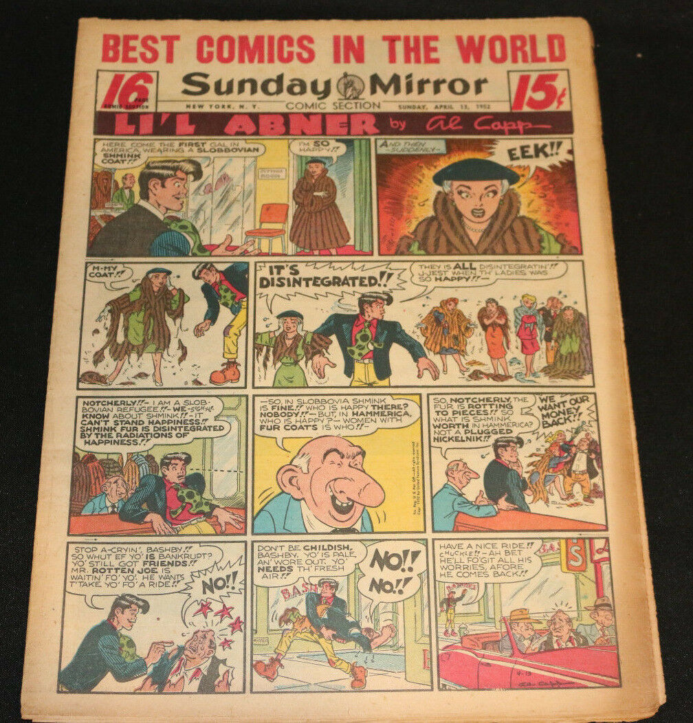 1952 Sunday Mirror Weekly Comic Section April 13th (Fine) Superman and ...