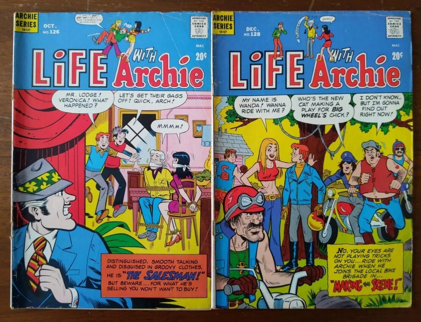 Life With Archie #126 & 128 - Betty Veronica Jughead Bondage Cover ...