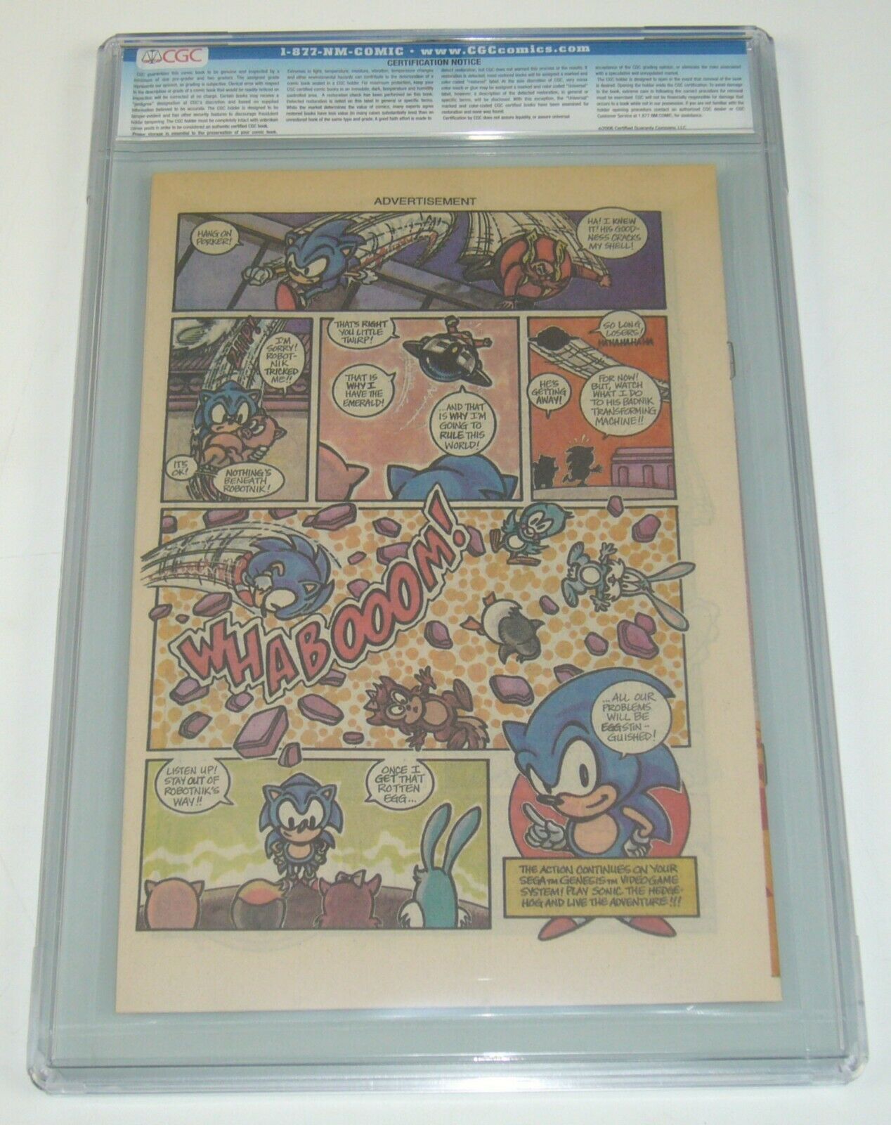Sonic the Hedgehog Promotional Supplement #1 CGC 9.8 | Comic Books ...