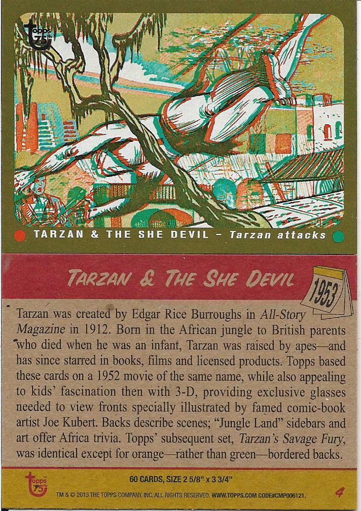 2013 Topps 75th Anniversary #4 Tarzan & The She Devil > 1953 | Comic ...