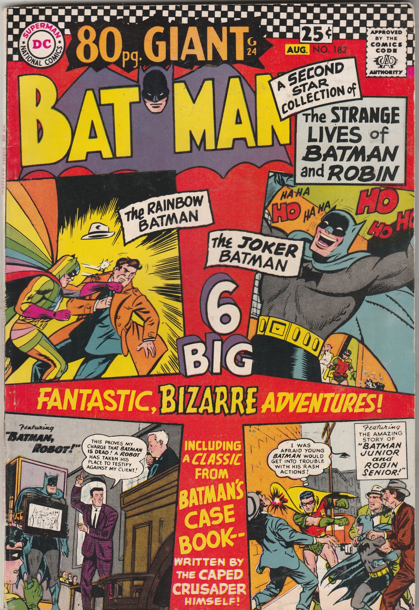 Batman #182 (1966) High-Grade Giant-Size Joker Cover Key Boca ...
