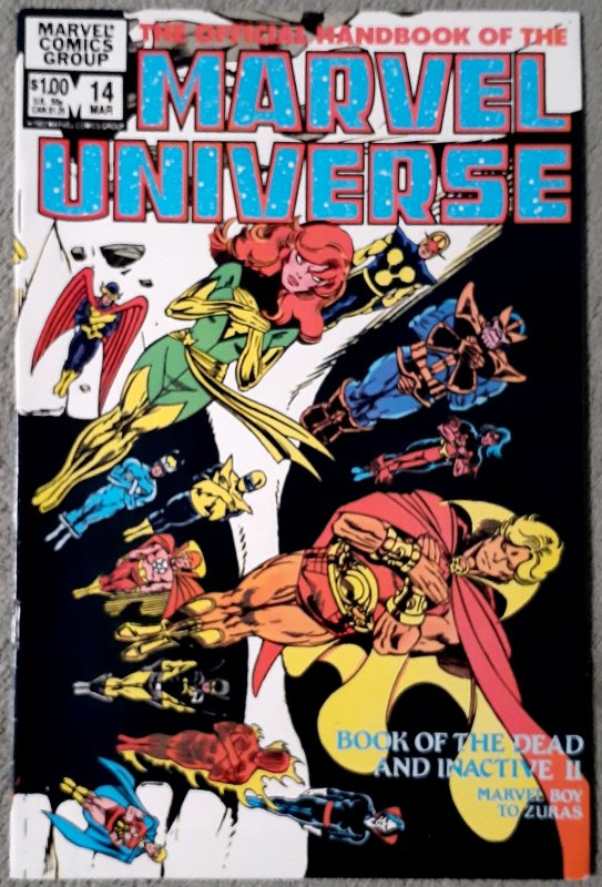 The Official Handbook of the Marvel Universe #14 (1984) Phoenix Warlock ...