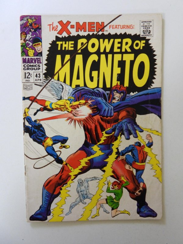 The X-Men #43 (1968) VG- condition "top staple detached from cover ...