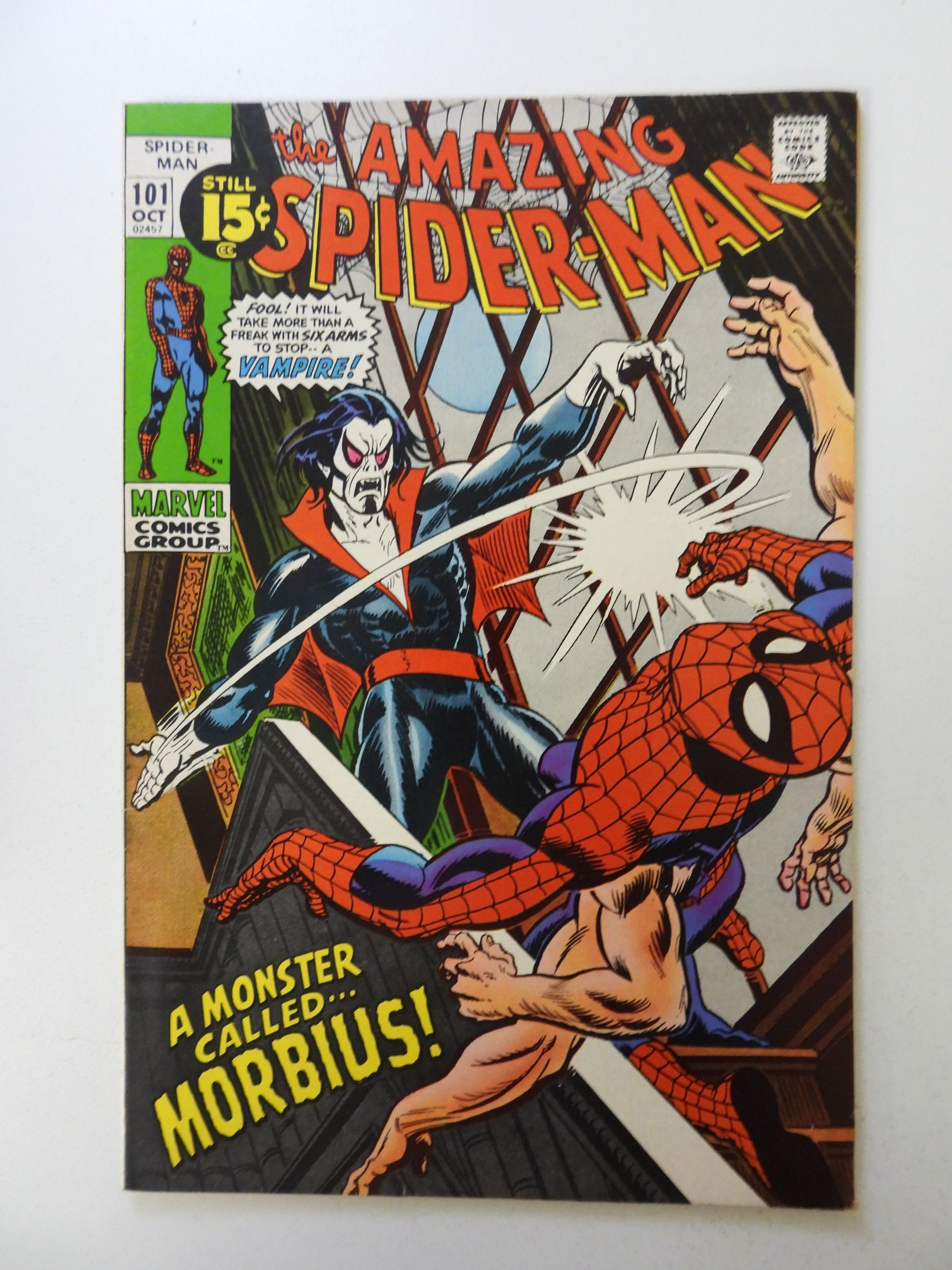 The Amazing Spider-Man #101 (1971) 1st appearance of Morbius VF ...