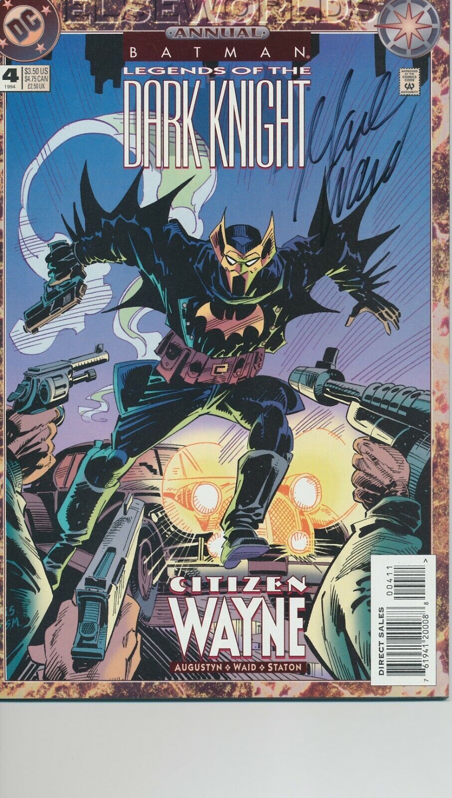 Batman #4 Legends of the Dark Knight Signed by Mark Ward DC Comics 1994 ...