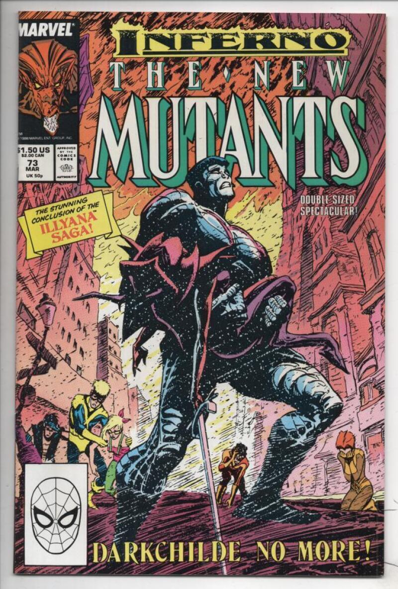 NEW MUTANTS #73, NM- Inferno, Illyana Marvel 1983 1989, more in store ...
