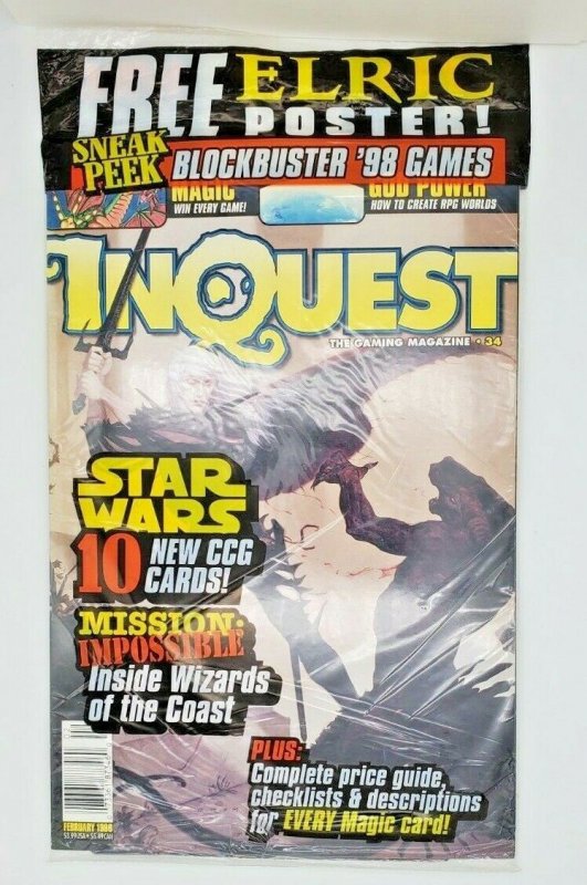 INQUEST # 34 February 1998 The Gaming Magazine NEW and SEALED | Comic ...