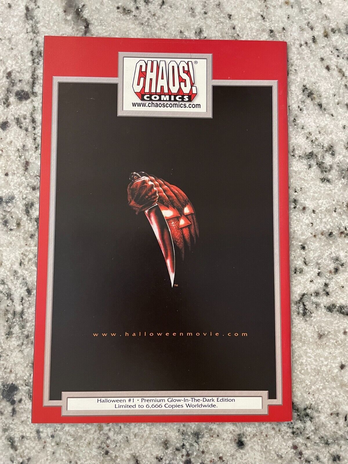 Halloween # 1 NM Chaos Comic Book Premium Glow In The Dark Edition 1st ...