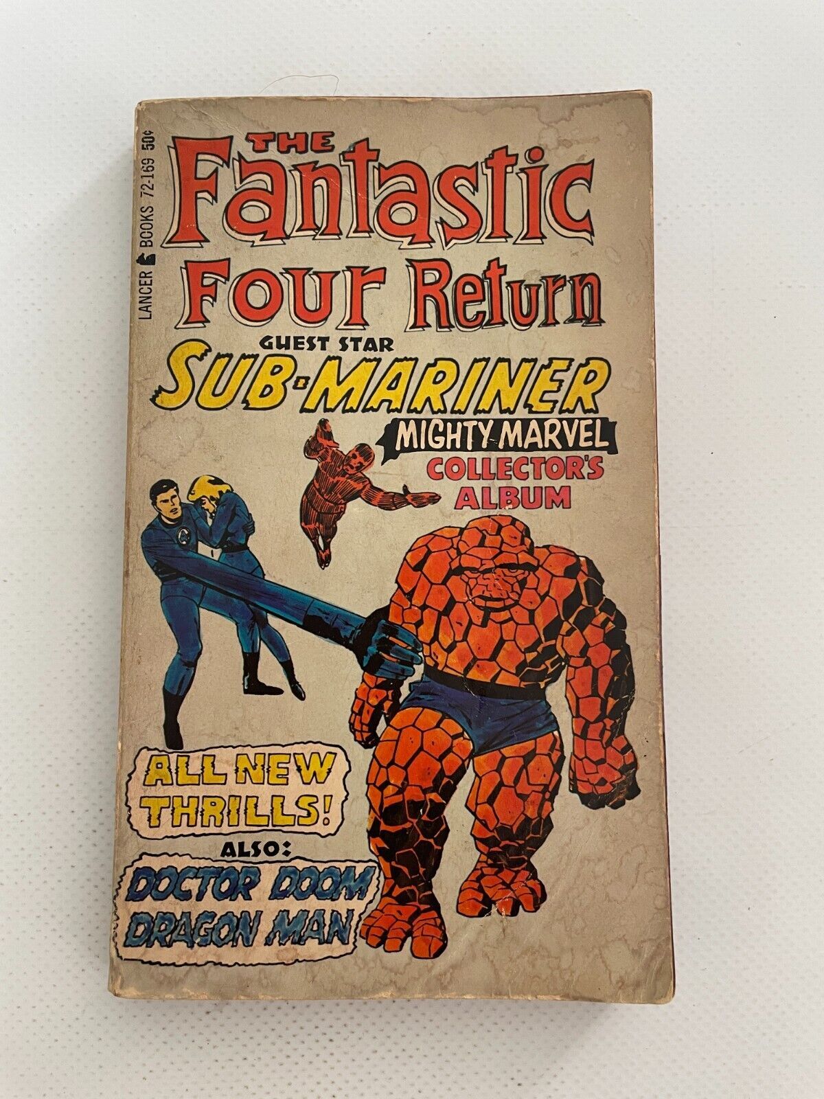 The Fantastic Four Return Mighty Marvel Collector's Album Lancer Books ...