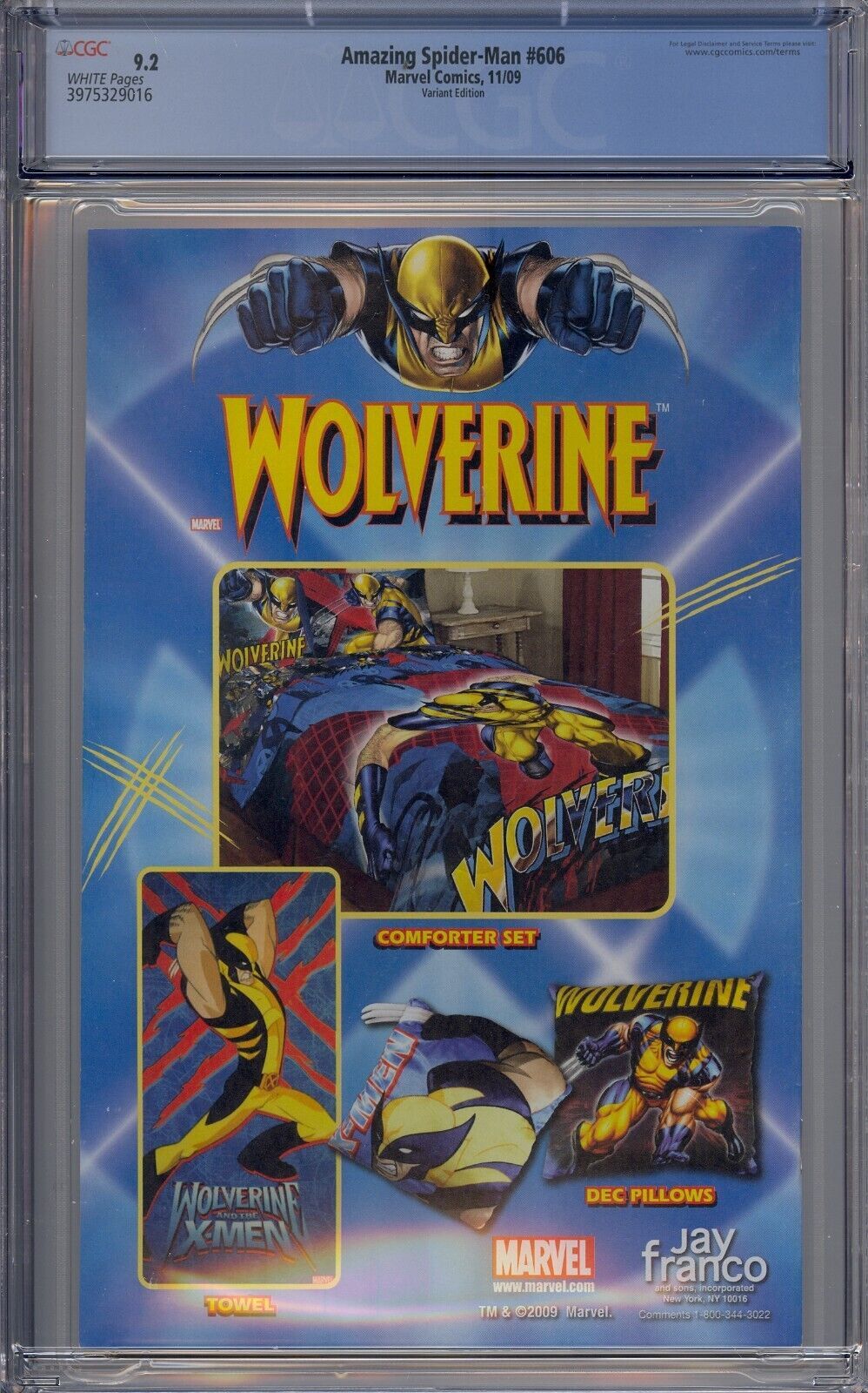 Amazing Spider-Man #606 CGC 9.2 J Scott Campbell Variant Edition Black ...