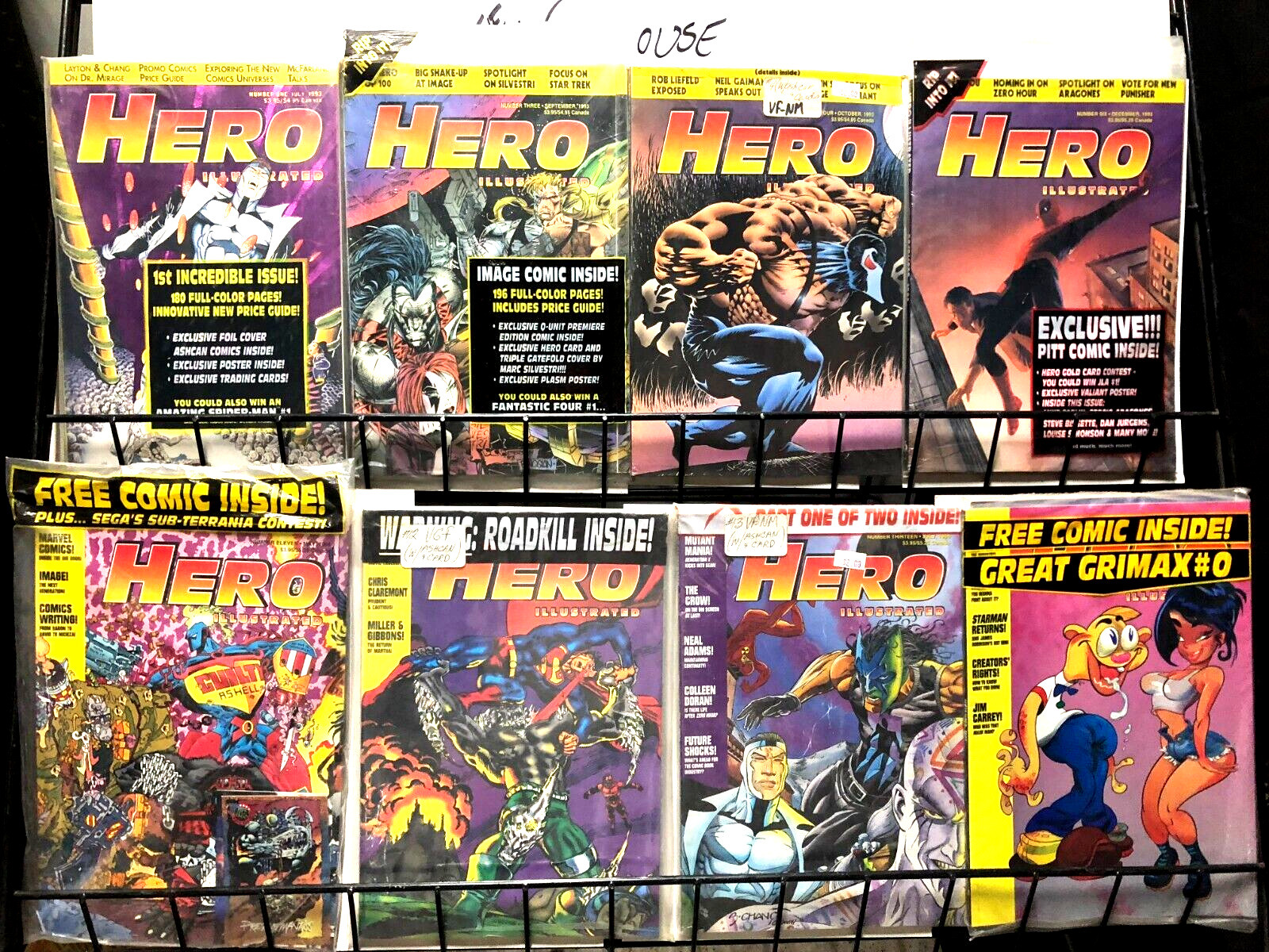 Hero Illustrated (1993-95) 1, 3-4, 6, 12-13,15-17, 19, 21, 24, SP ED ...