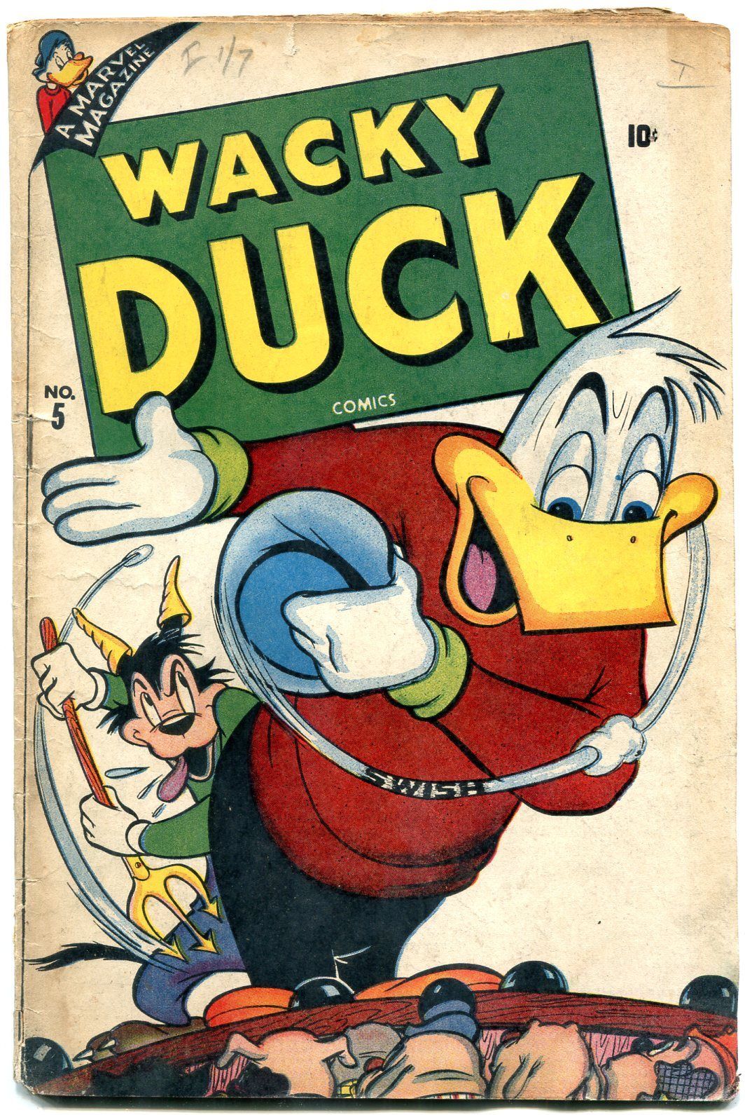 Wacky Duck #5 1947- Timely Golden Age Funny Animal VG | Comic Books ...