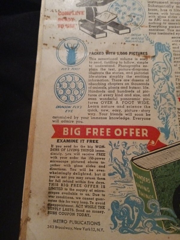 Krazy Krow 1 2 3 Timely Comics 1945 Golden Age WW2 superhero complete ...