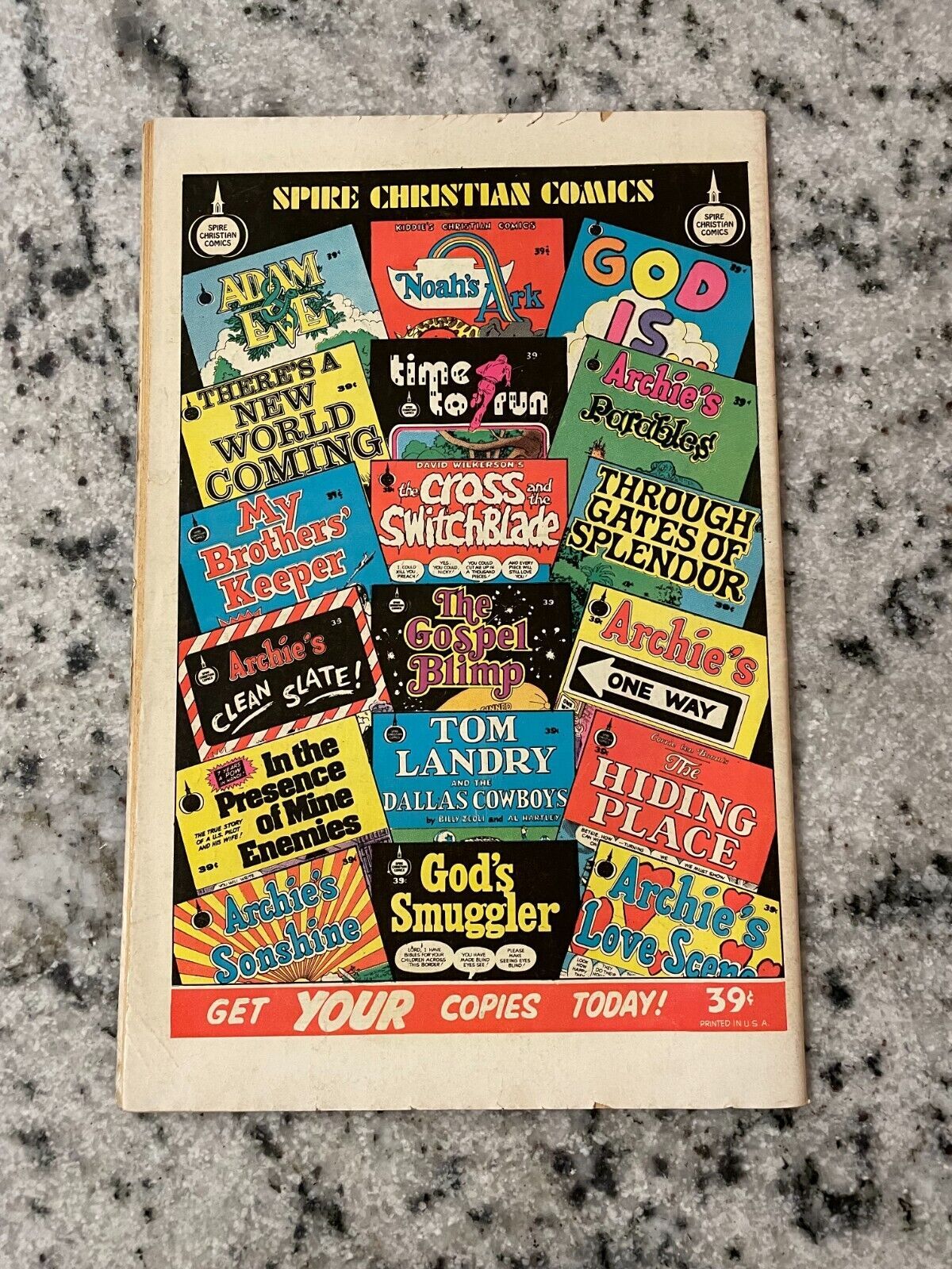 The Gospel Blimp Spire Christian Comic Book Al Hartley Art FN # 1 J980 ...