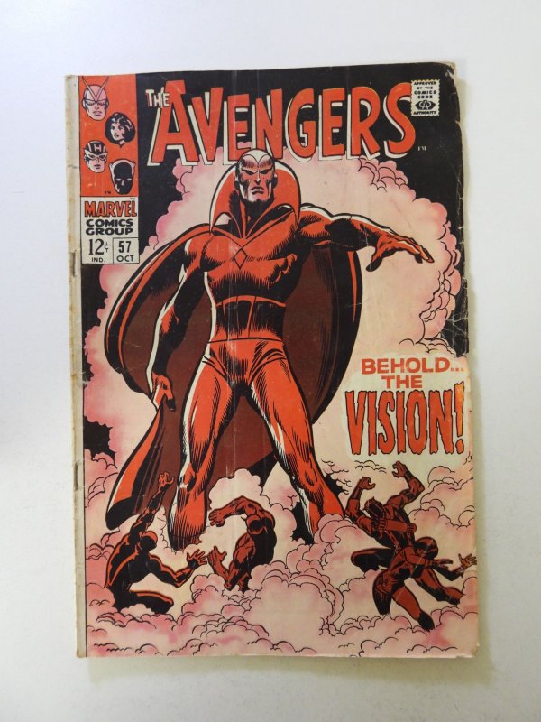 The Avengers #57 (1968) 1st appearance of Vision GD condition | Comic ...