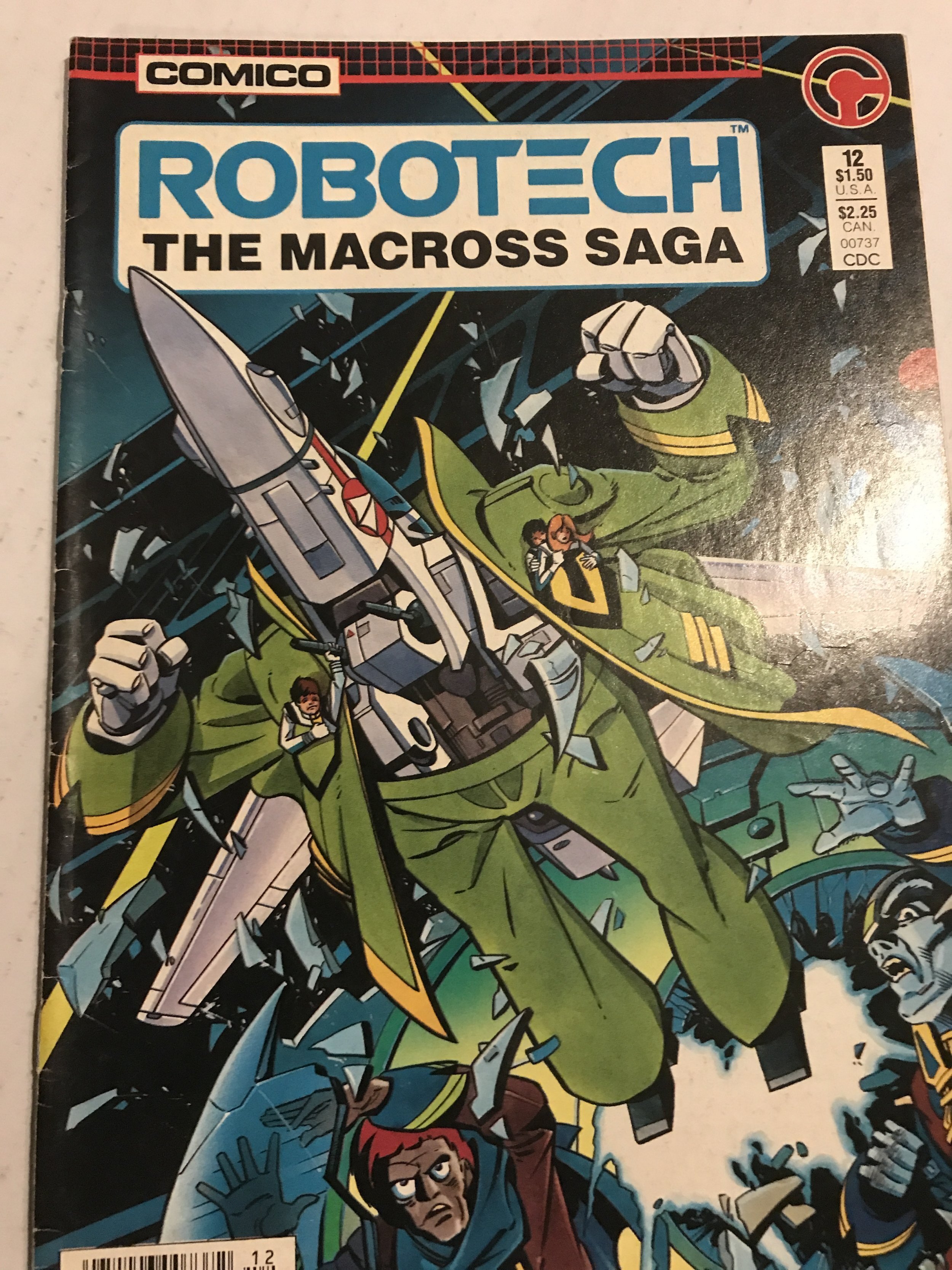 ROBOTECH : The Macross Saga #12 NEWSSTAND : Comico 6/86 FN; TV, manga ...