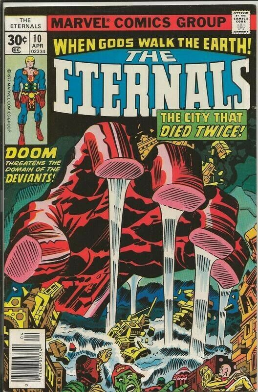 Eternals #10 ORIGINAL Vintage 1977 Marvel Comics | Comic Books - Bronze ...
