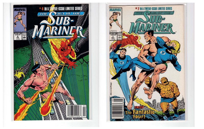 THE SAGA OF THE SUB-MARINER Issues # 4 and #7 (1989) Fine + | Comic ...