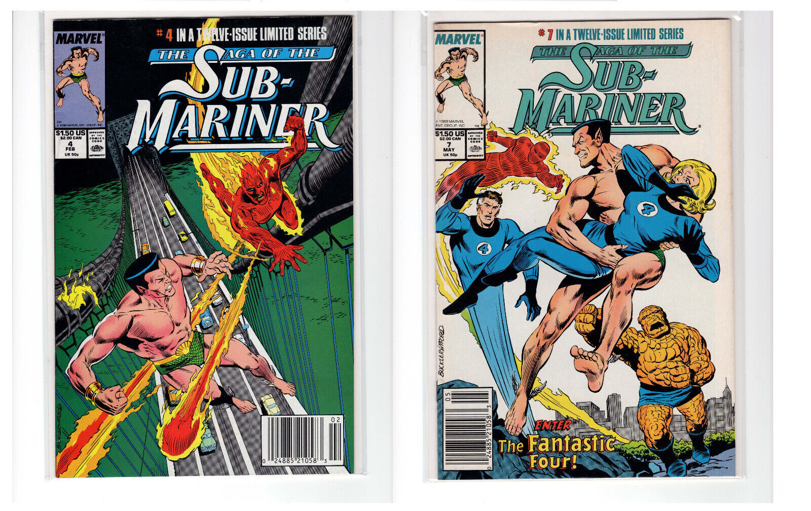 THE SAGA OF THE SUB-MARINER Issues # 4 and #7 (1989) Fine + | Comic Books - Copper Age, Marvel ...