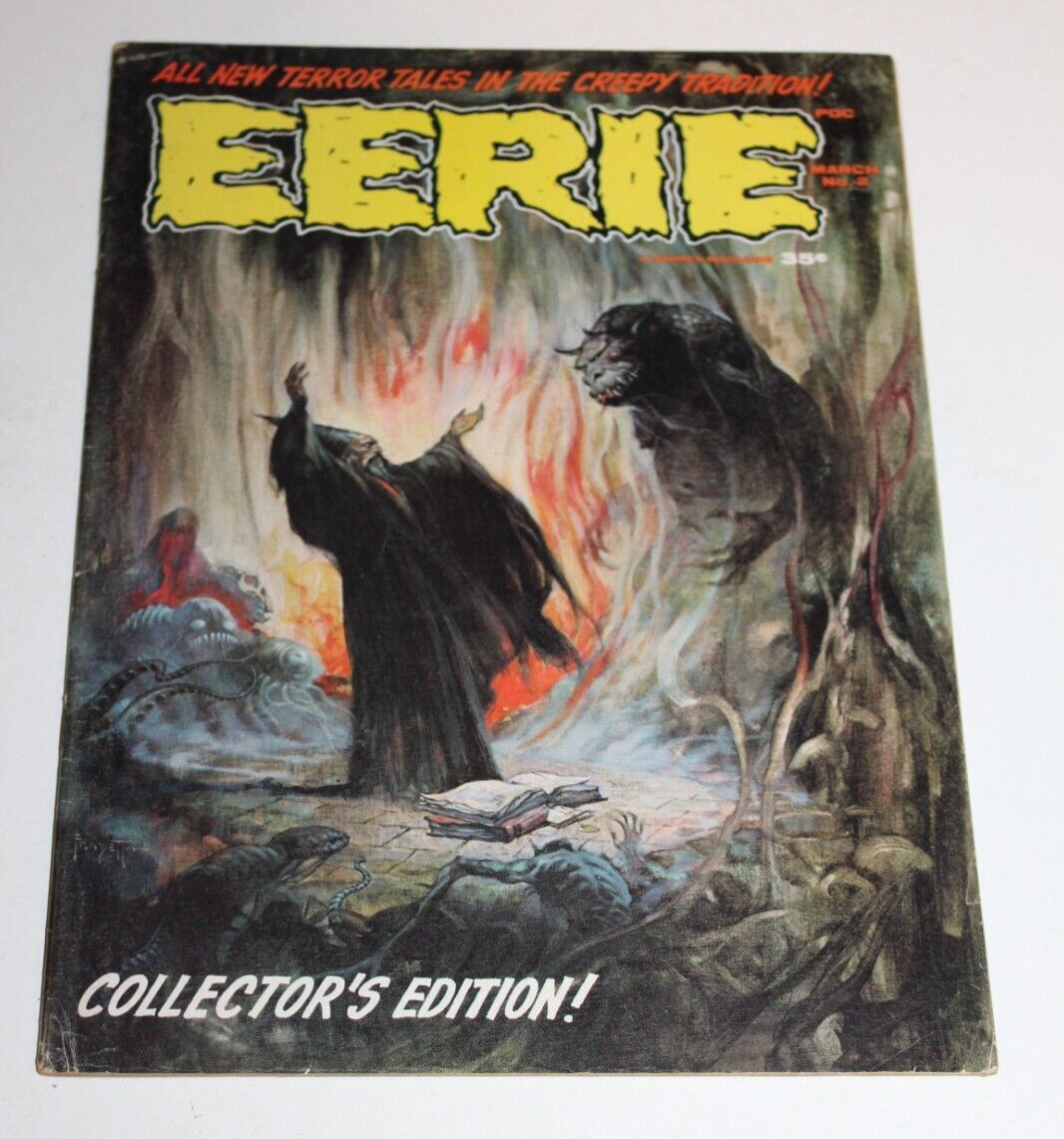Warren Publishing Magazine Eerie 2 1966 Horror Frank Frazetta Sorcerer ...