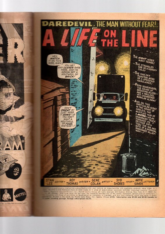 Daredevil #69 - Black Panther - 1st Turk Barrett - 1970 - FN/VF | Comic ...