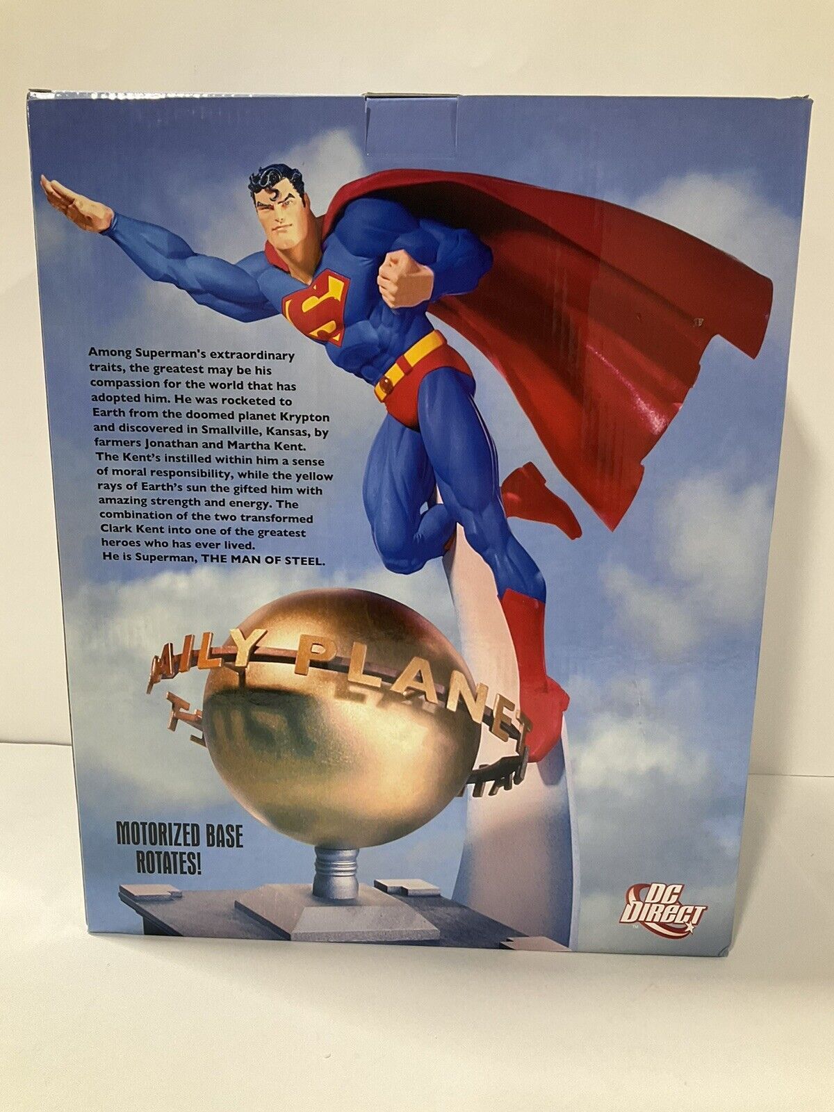 Superman Deluxe Statue Motorized Rotating Base Sealed in BOX Limited ...