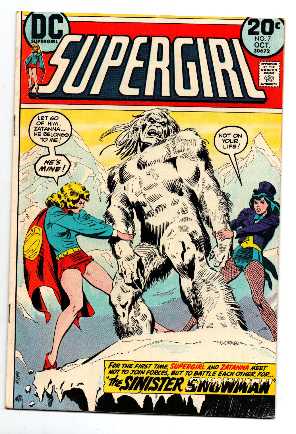 Supergirl #7 - 1st Supergirl and Zatanna Team-Up - Key - 1972 - FN+ ...
