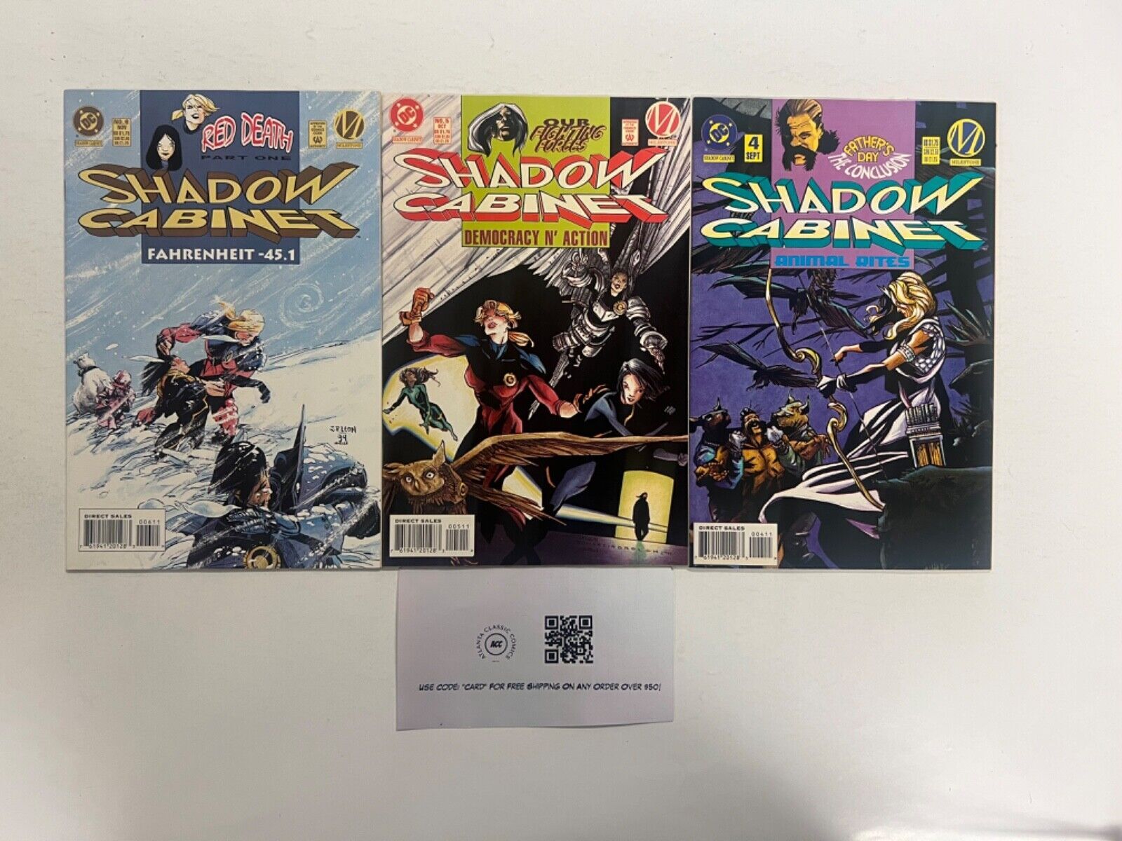 3 Shadow Cabinet DC Comic Books # 4 5 6 Superman Wonder Woman Batman 39 ...