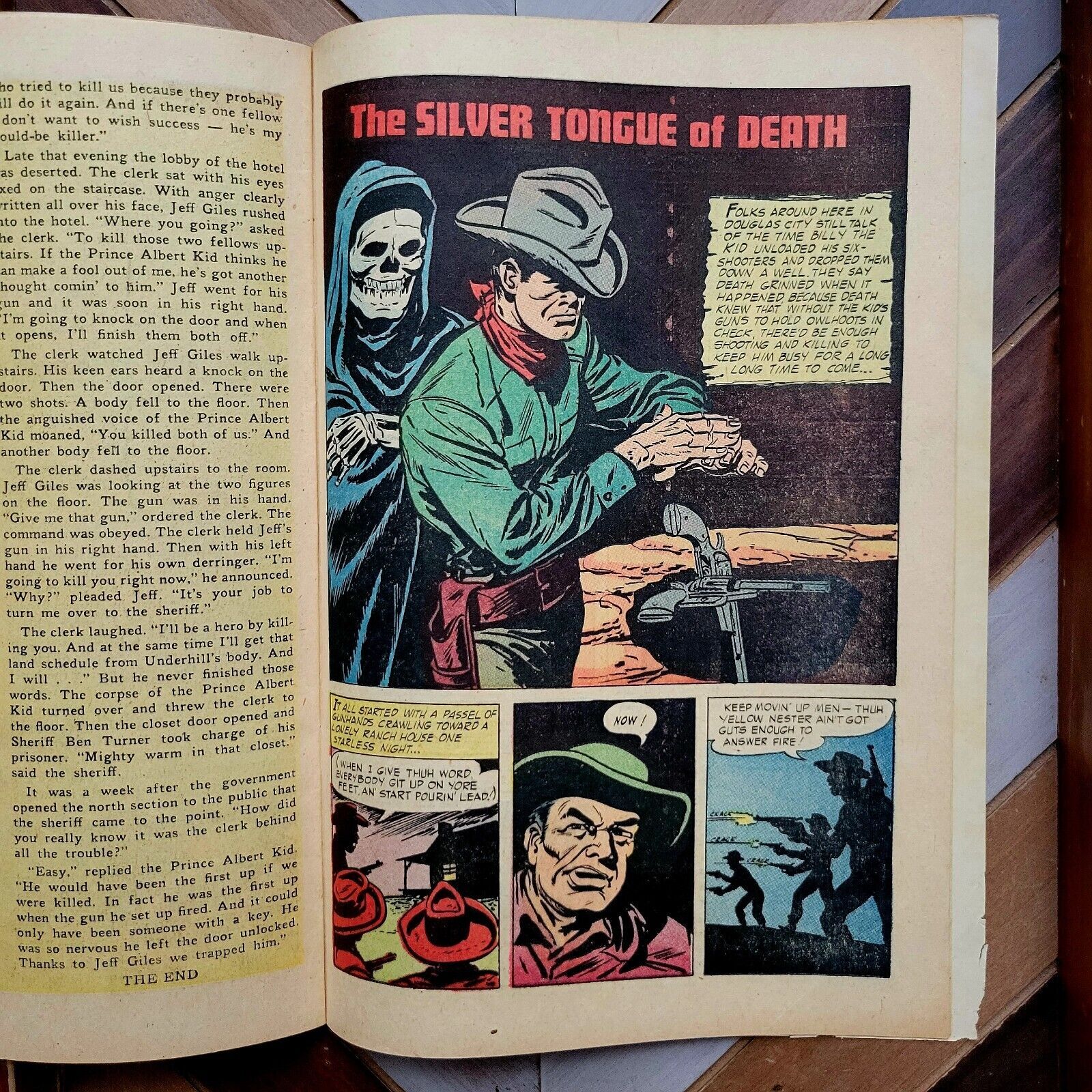 Billy the KID Adventure MAG #23 VG+ 1954 10cent Golden AGE Western Jack ...